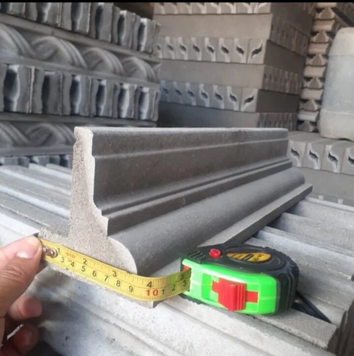 List profil beton tumbuk anti tampias warna abu naturalsemen dekorasi ...
