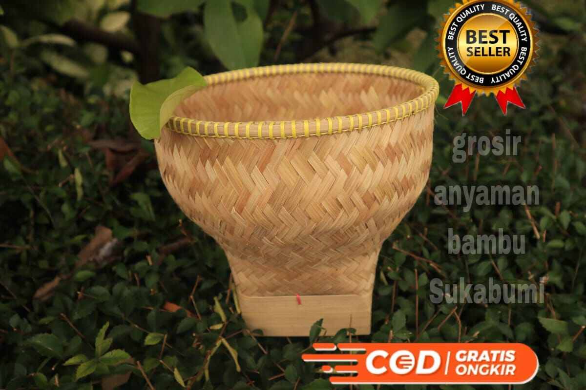 bakul bambu kecil / 1 liter nasi / anyaman bambu / grosir anyaman bambu ...