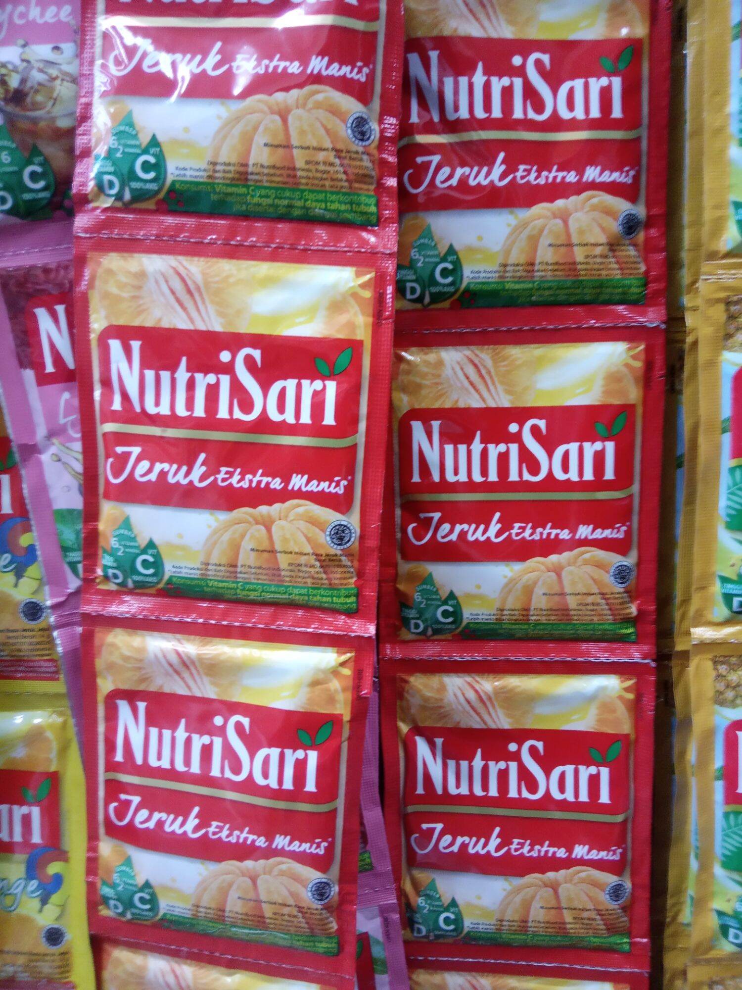 nutrisari rasa jeruk extra manis satu renceng isi 10 pcs | Lazada Indonesia