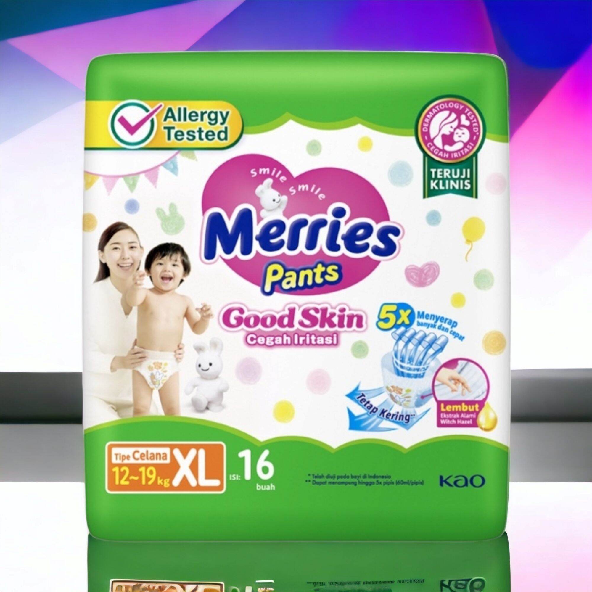 Merries Pants Good Skin Popok Celana M34 | L30 | XL16 | L20 | M22 ...