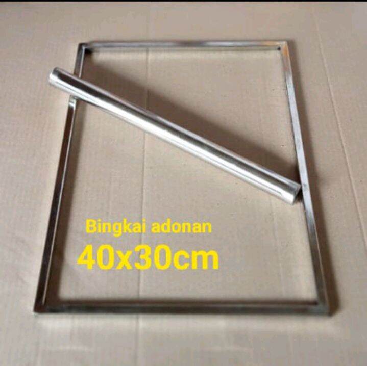 bingkai perata adonan/loller besi/perata adonan kue kering bahan ...