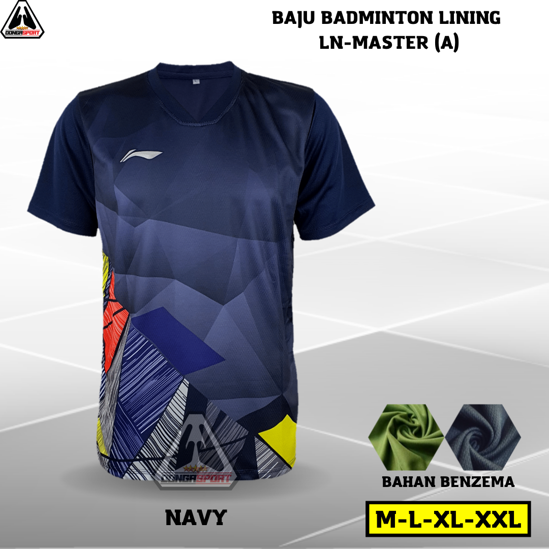 BLL-30 LN MASTER A BAJU BADMINTON LINING PRINT JERSEY BADMINTON | Lazada Indonesia