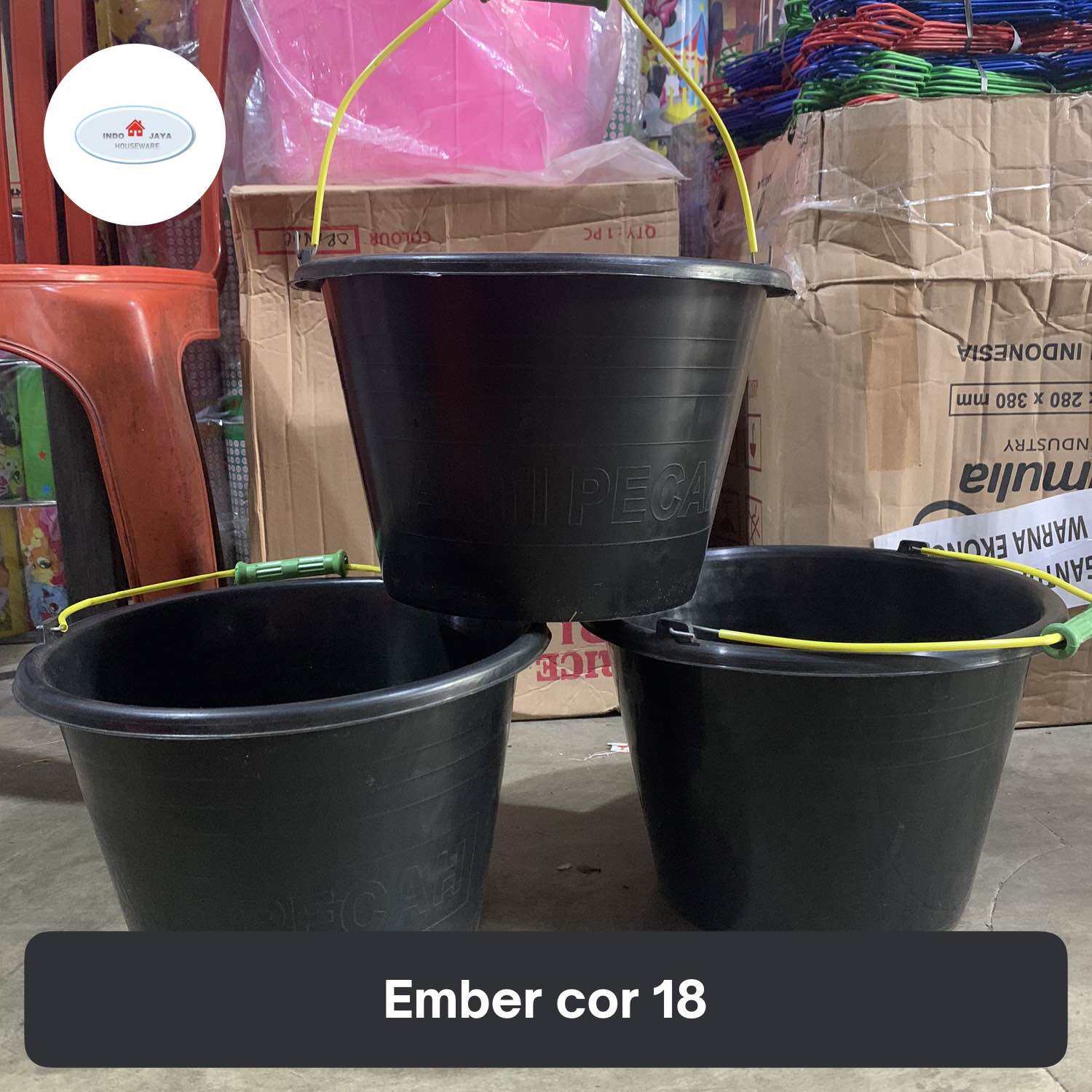 Ember cor 18 hitam / ember timba anti pecah / EMBER BANGUNAN /EMBER ...