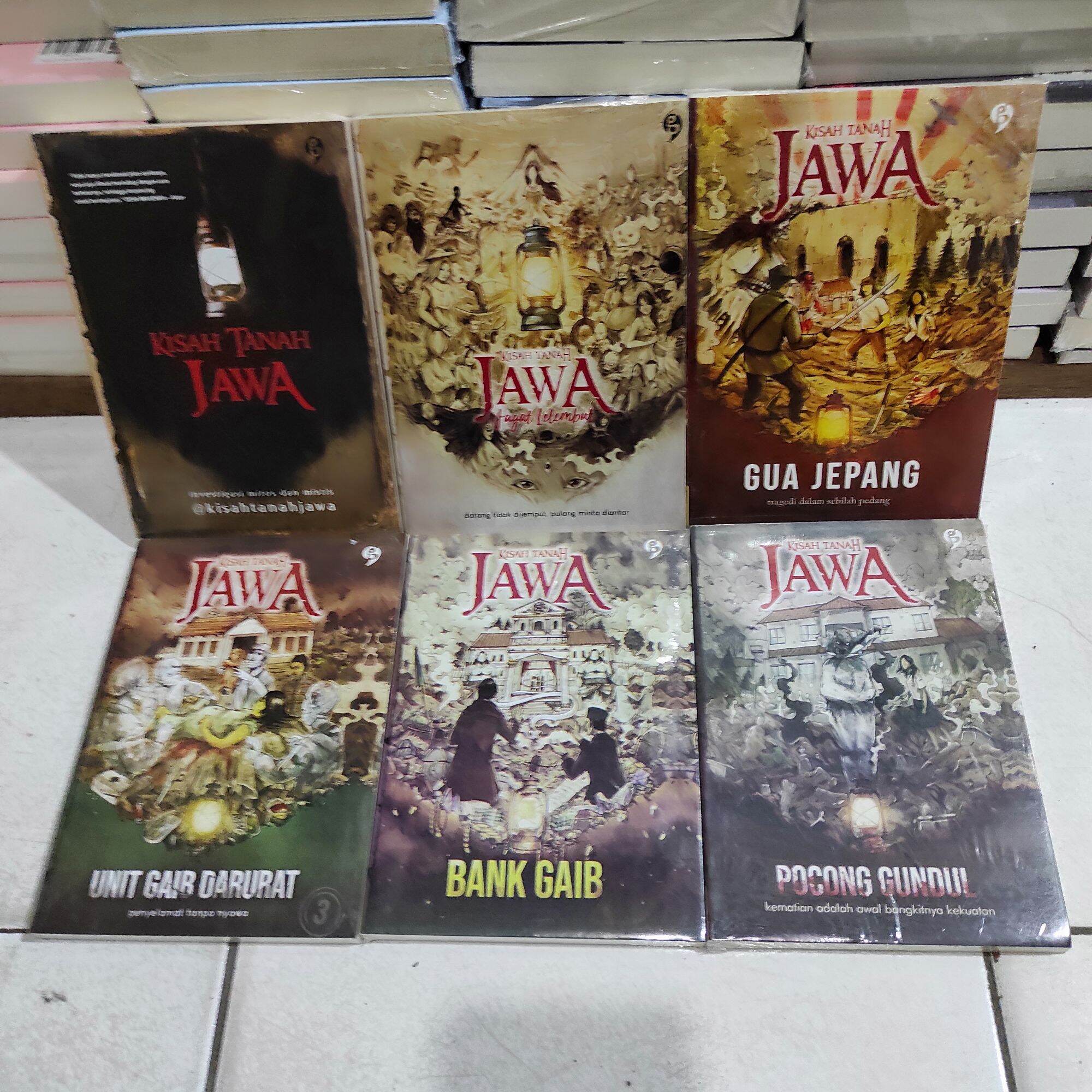 Paket 6 novel horor / misteri - Kisah tanah jawa, jagat lelembut, pocong gundul, unit gaib ...