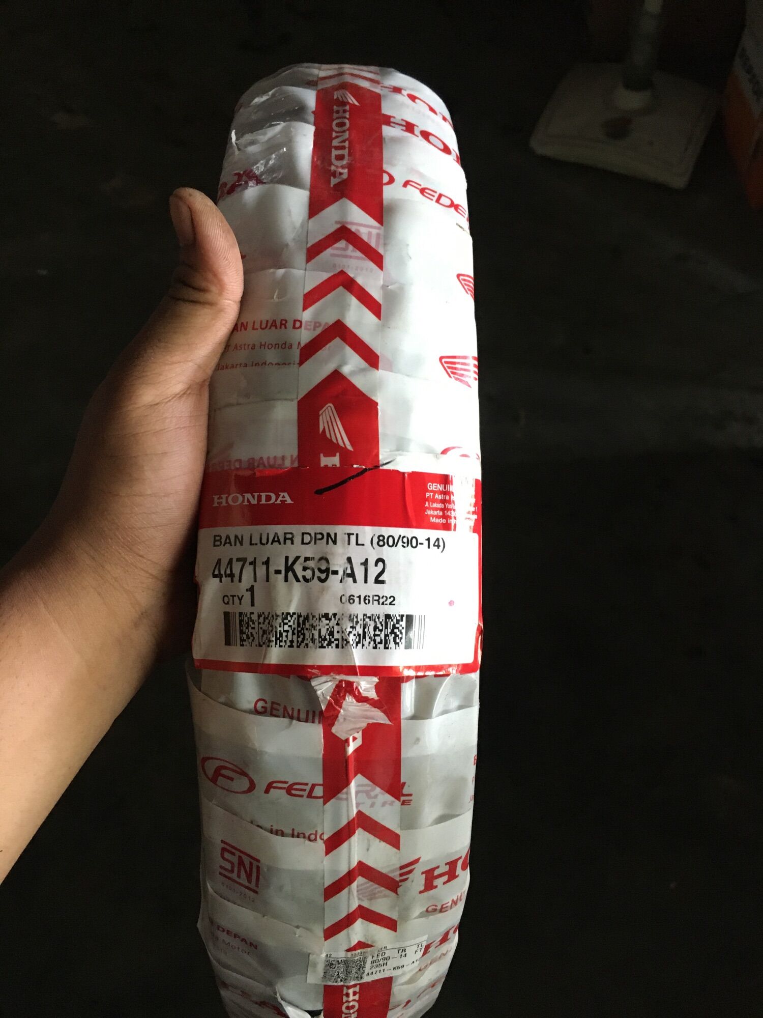 BAN LUAR K59 HONDA 80/90-14 TL | Lazada Indonesia