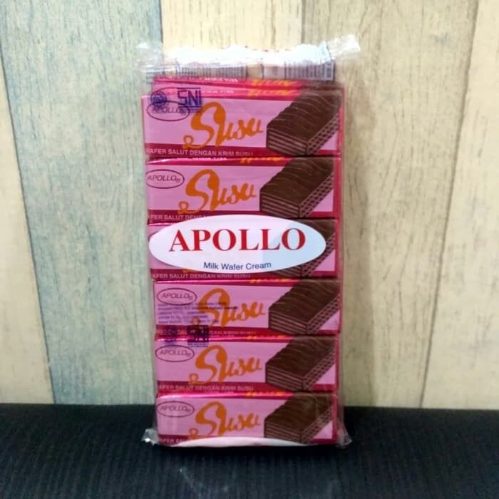 APOLLO MILK SUSU COATED WAFER PACK 12`S X 12GR | Lazada Indonesia