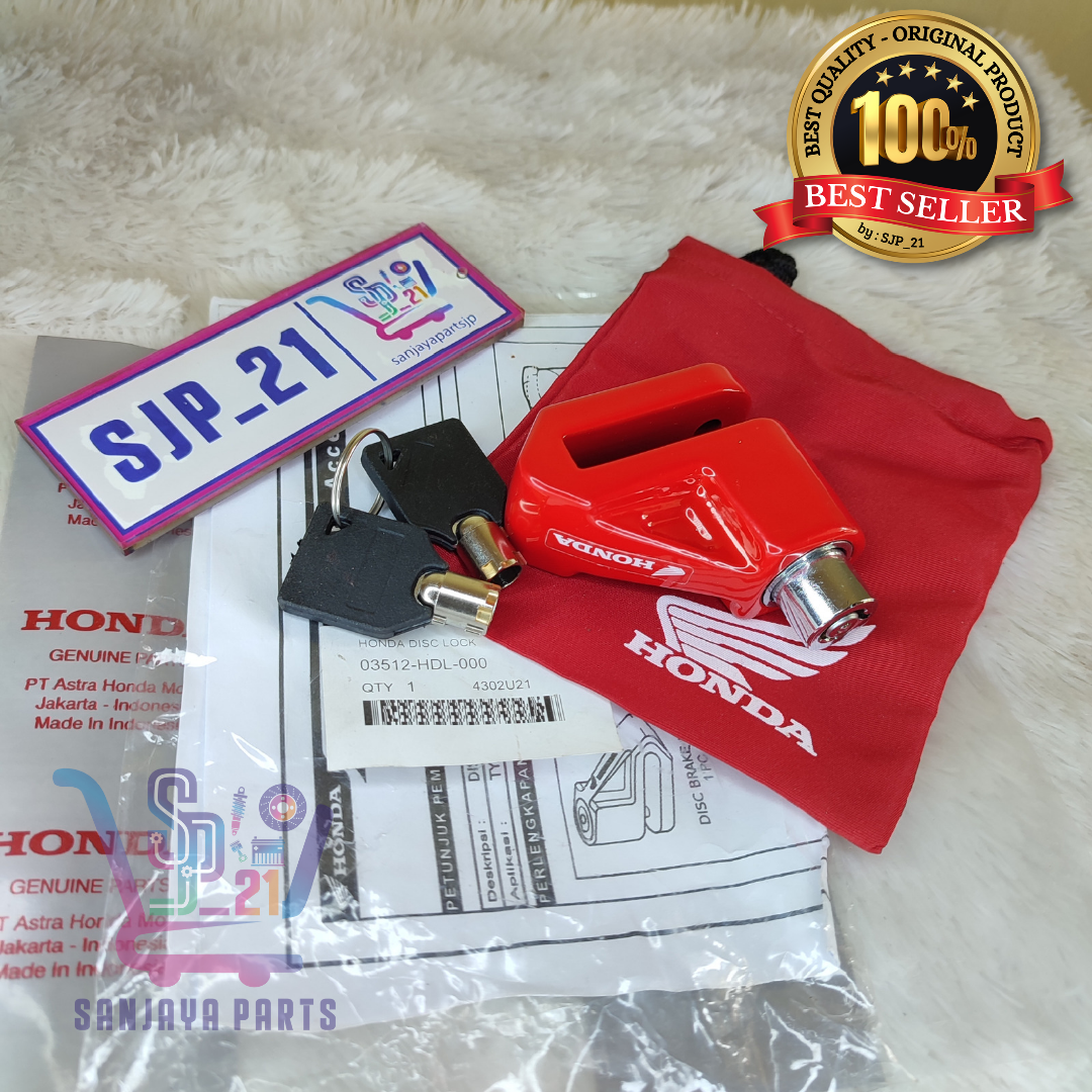 kunci gembok piringan cakram honda disc lock beat vario scoopy pcx ...