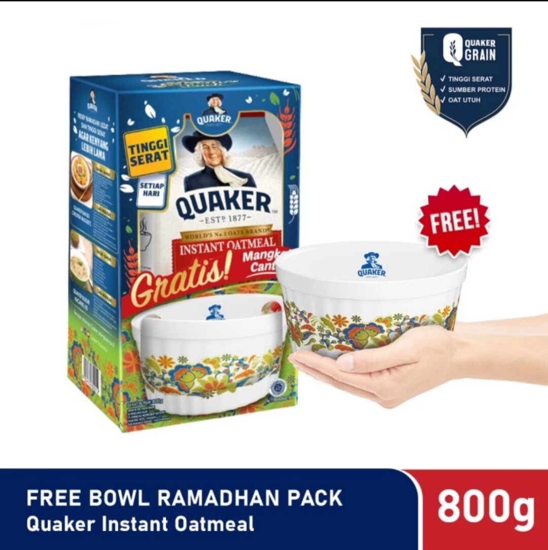 Quaker Instant Oatmeal 800 gram | Lazada Indonesia