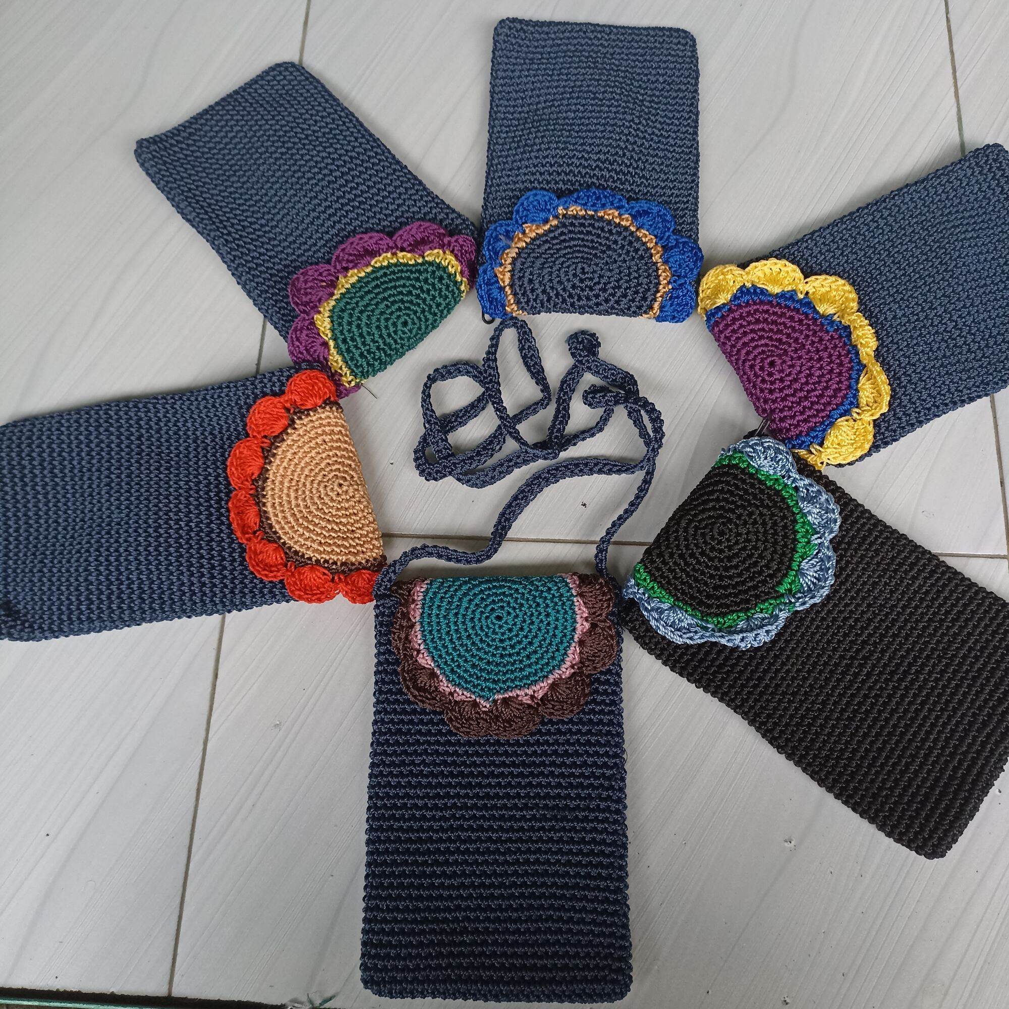 tas noken papua/tas rajut/tas hp/tas hp unik pria & wanita | Lazada ...