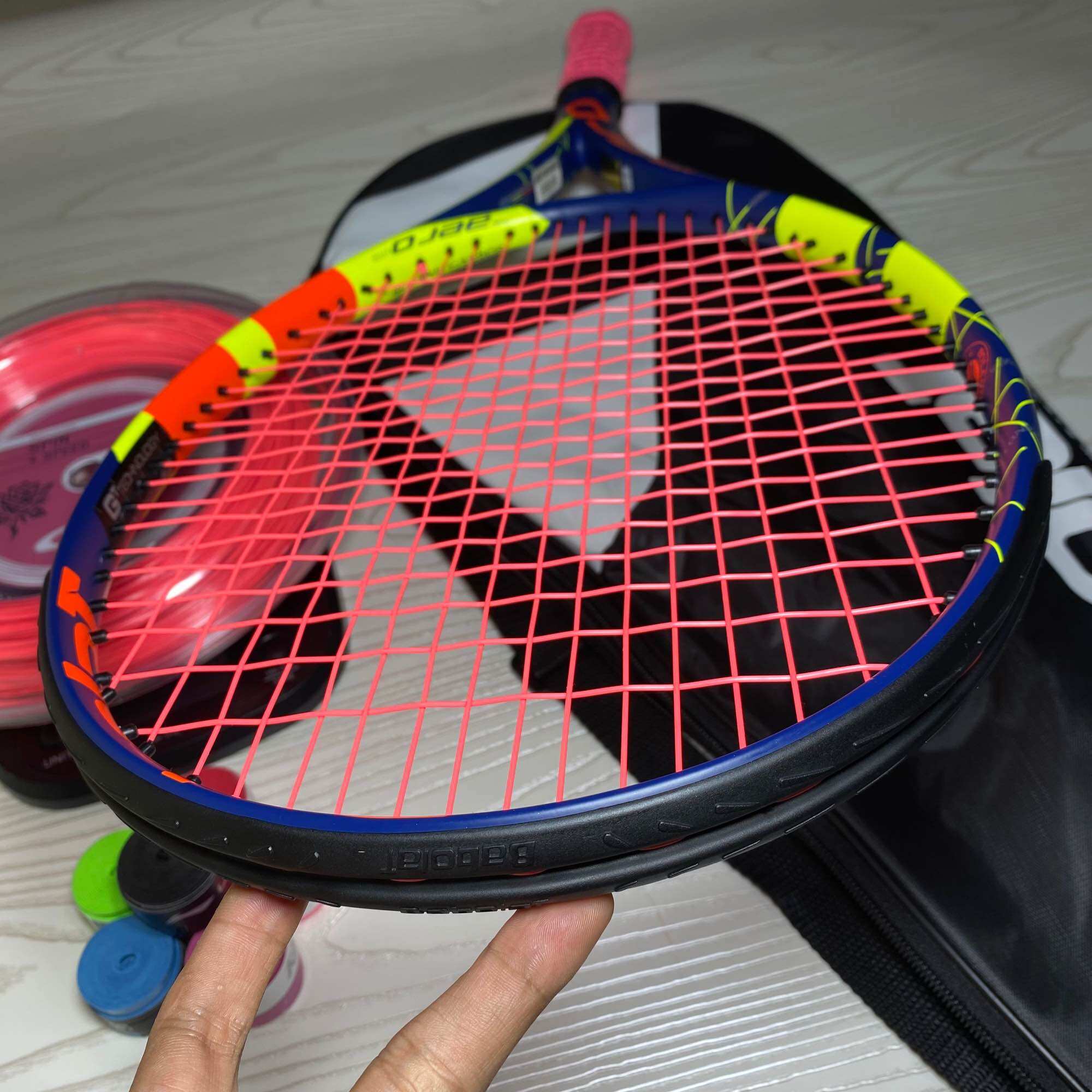 RAKET TENIS BABOLAT PURE AERO LITE ROLAND GARROS FULLSET SIAP SMASH ...