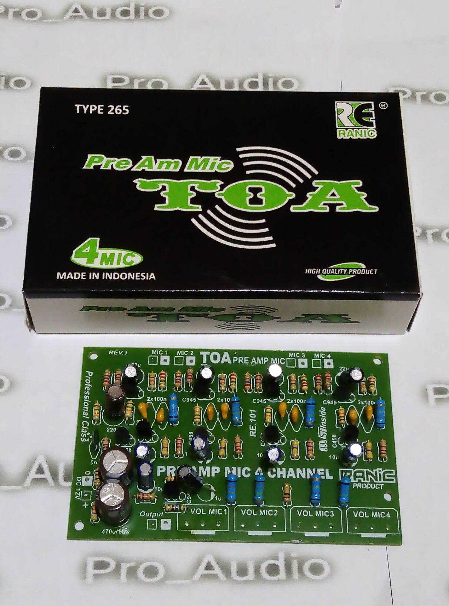 Kit PreAmp Mic - Kit Penguat Mic TOA 4 Channel | Lazada Indonesia