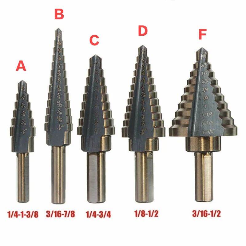 Mata Bor HSS Cobalt Piramid Kerucut Pagoda Countersink Multi Step Cone ...