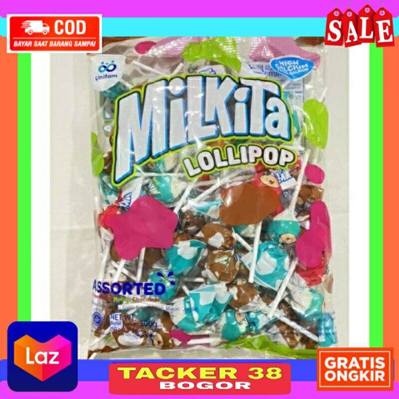 MILKITA LOLLIPOP PERMEN HARGA PER 1 BKS / TOPLES ISI 50 PCS | Lazada ...