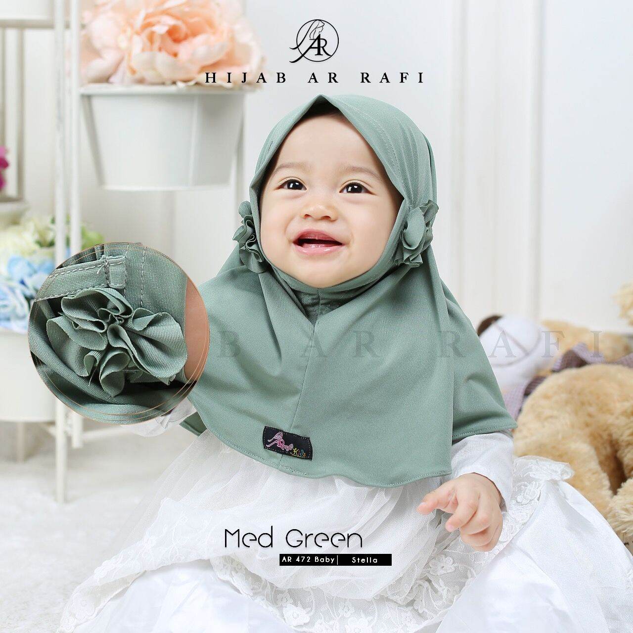 ARRAFI Jilbab Hijab Arrafi AR 472 Baby Zahwa Baby Jilbab Bayi Original ...