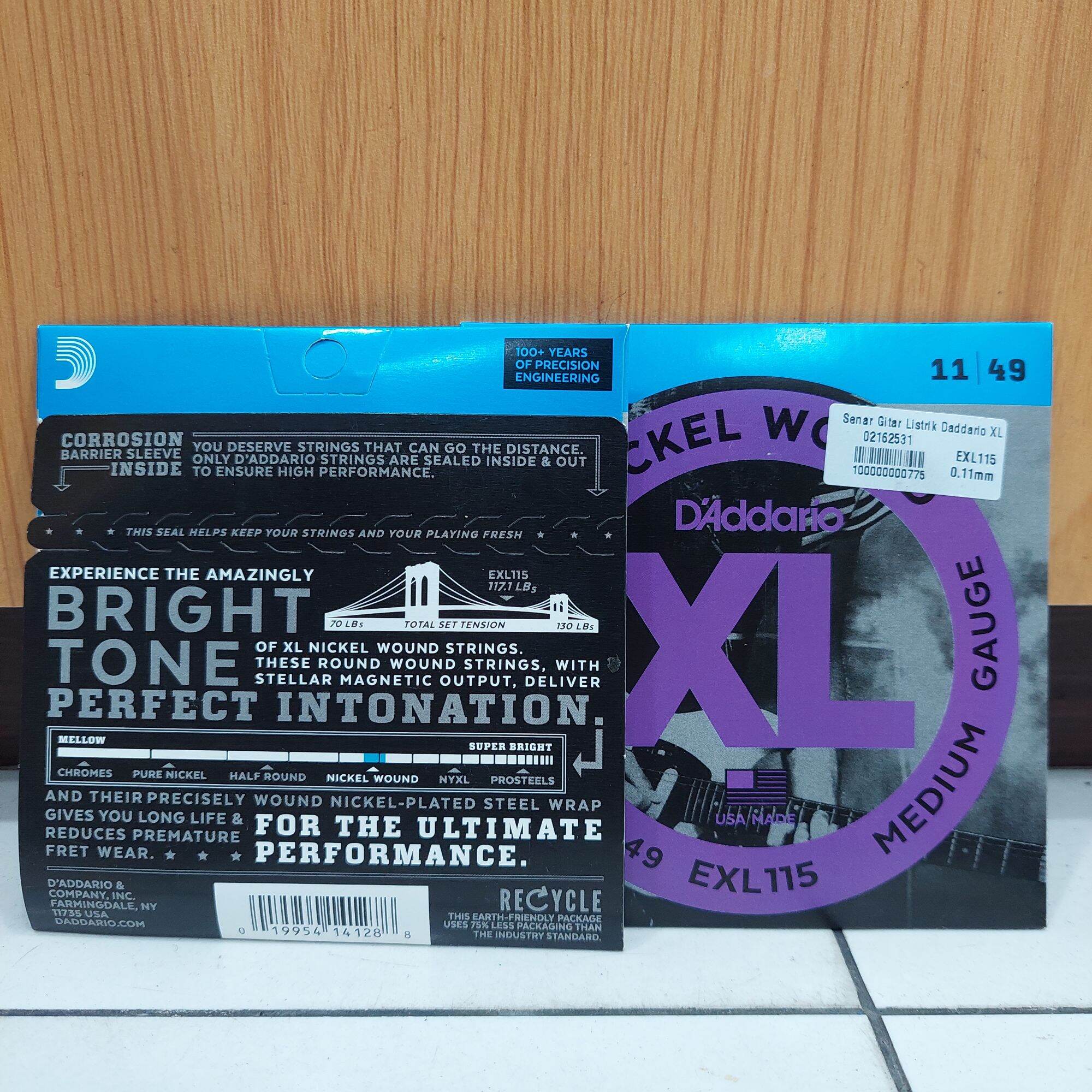 Tali Gitar Elektrik (Electric)/ Senar Gitar Listrik Dadario 1 set ...