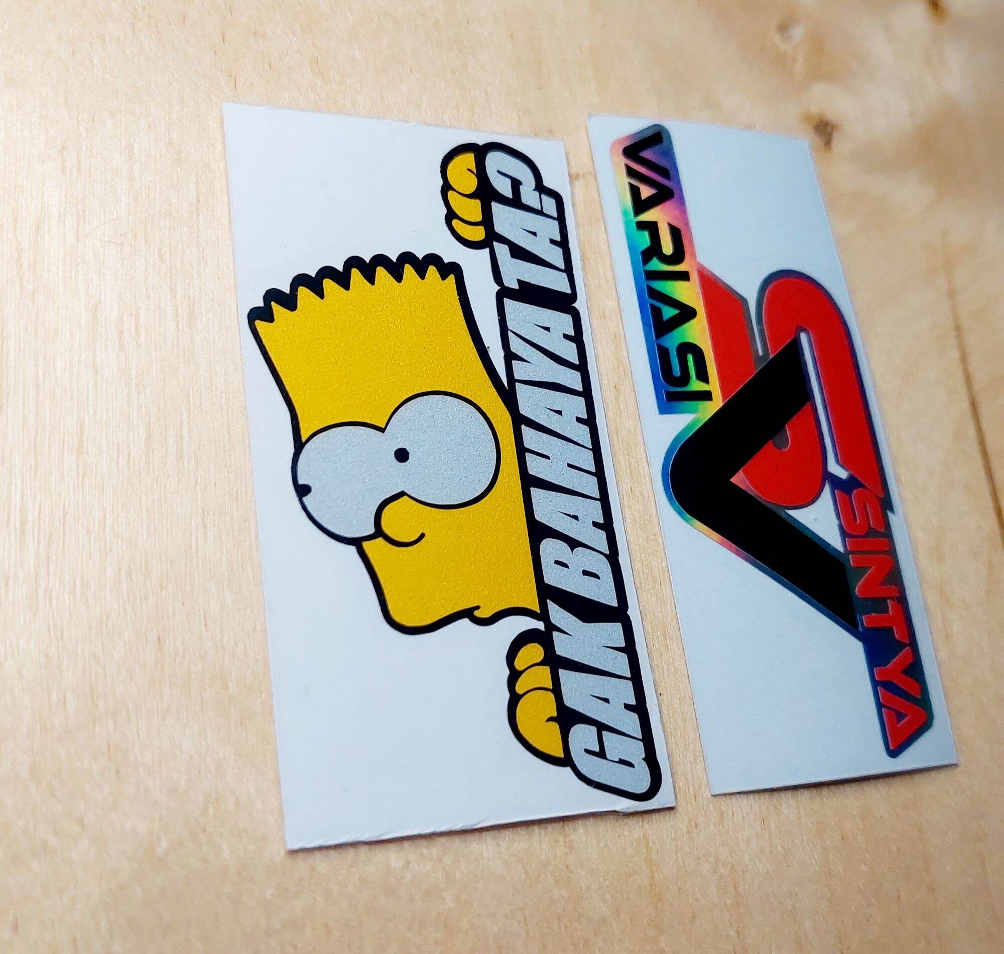 STICKER GAK BAHAYA TA? GAMBAR SIMSON STICKER CUTTING TERMURAH | Lazada ...