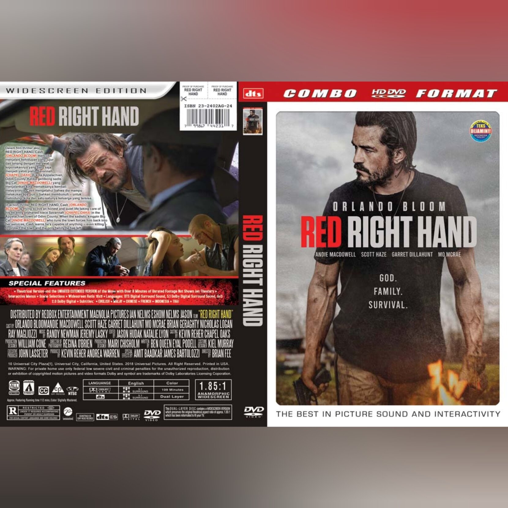 Dvd Film Right Red Hand (2024) | Lazada Indonesia