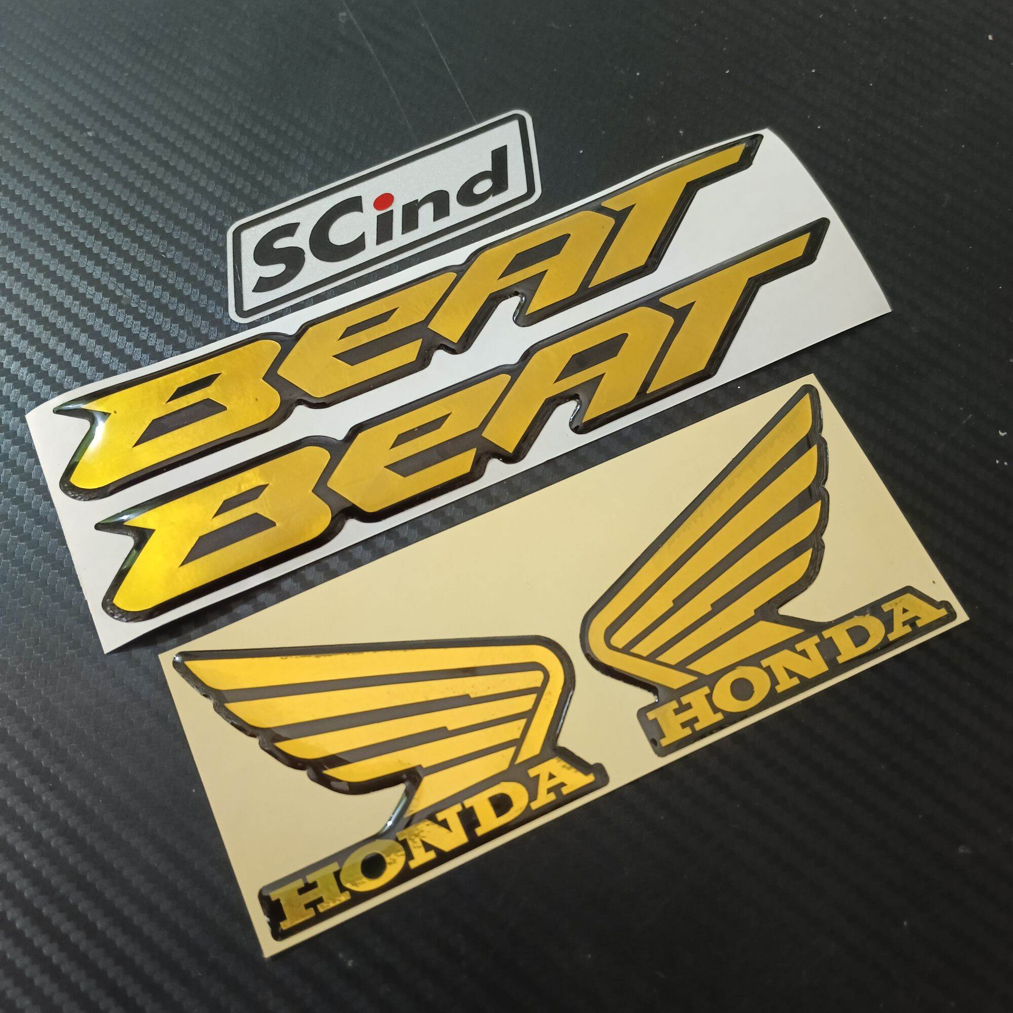 STIKER TIMBUL EMBLEM LOGO HONDA TULISAN BEAT 1 SET | Lazada Indonesia