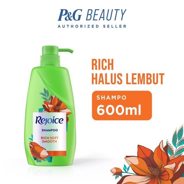Ukuran besar 600ml Shampo Rejoice rich soft smooth / sampo / sampoo ...