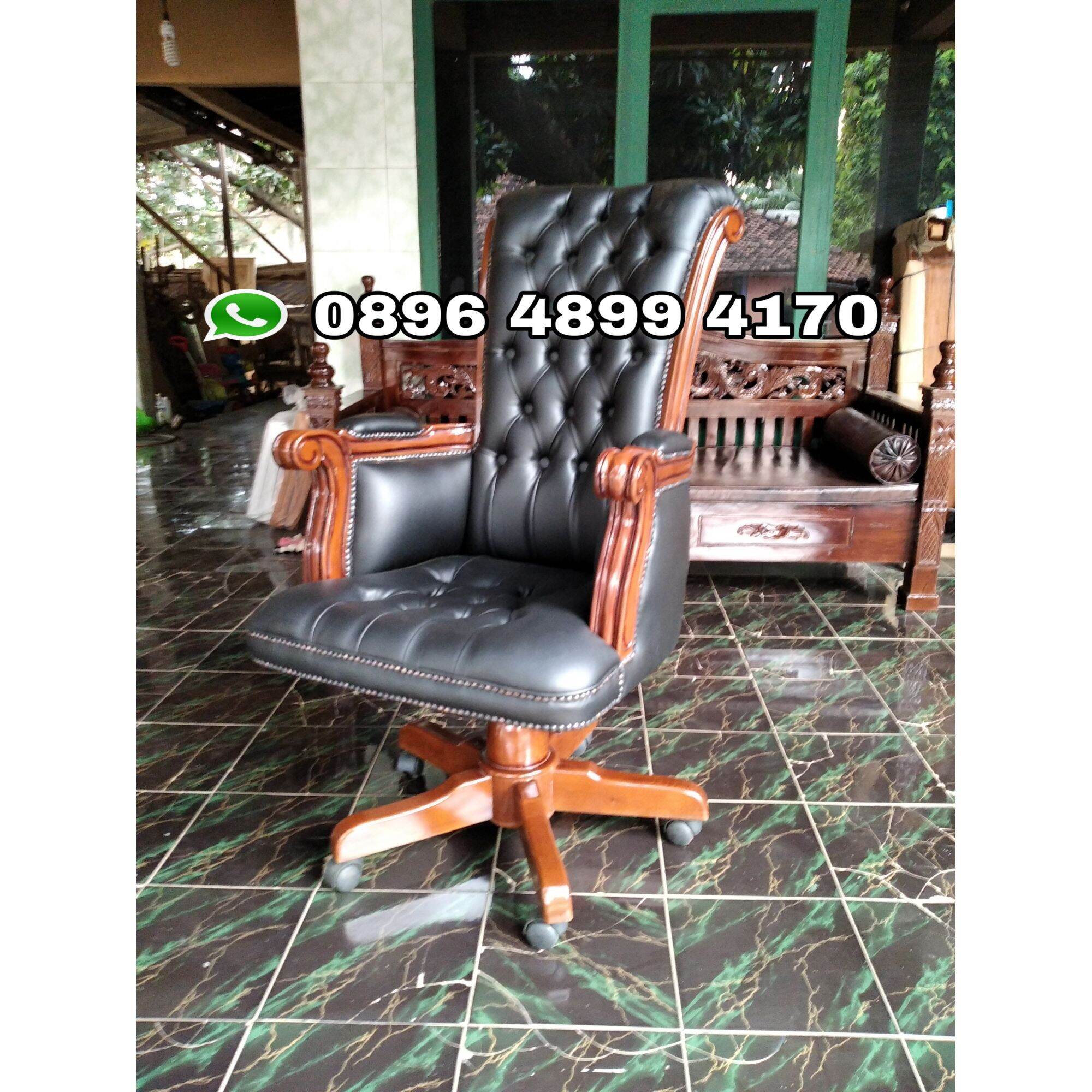 kursi kerja kayu jati kursi kantor kayu jati kursi direktur kayu jati ...