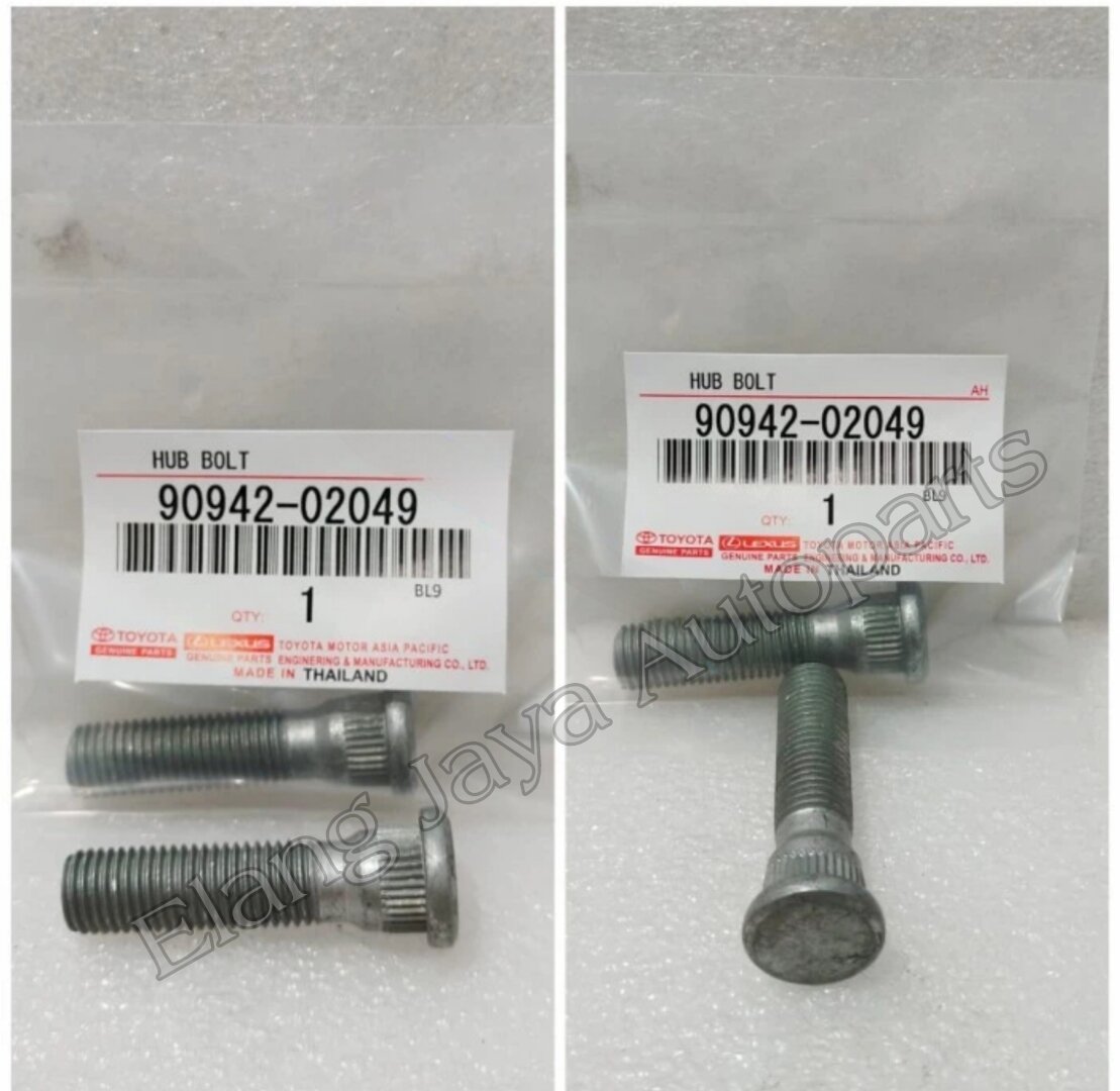BAUT RODA INNOVA INOVA HILUX HUB BOLT ORIGINAL BAUT RODA TOYOTA INNOVA ...
