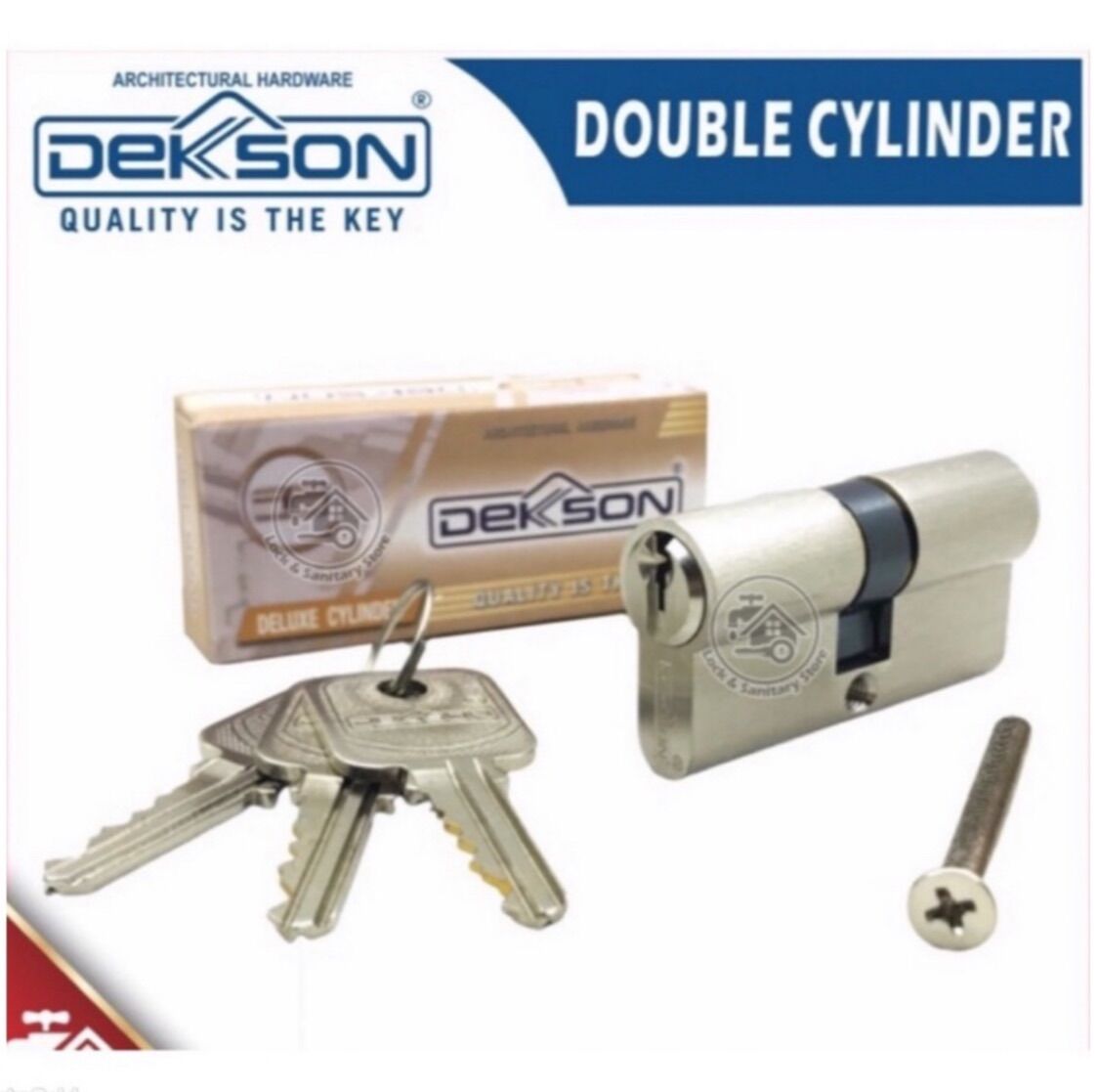 Silinder Kunci Dekson 60 mm kunci pintu dekson double cylinder dekson ...