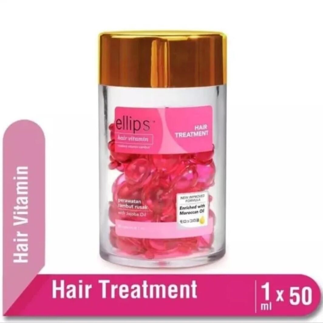 Elips Vitamin Rambut isi 50pcs Elips botol isi 50 kapsul elips pink ...