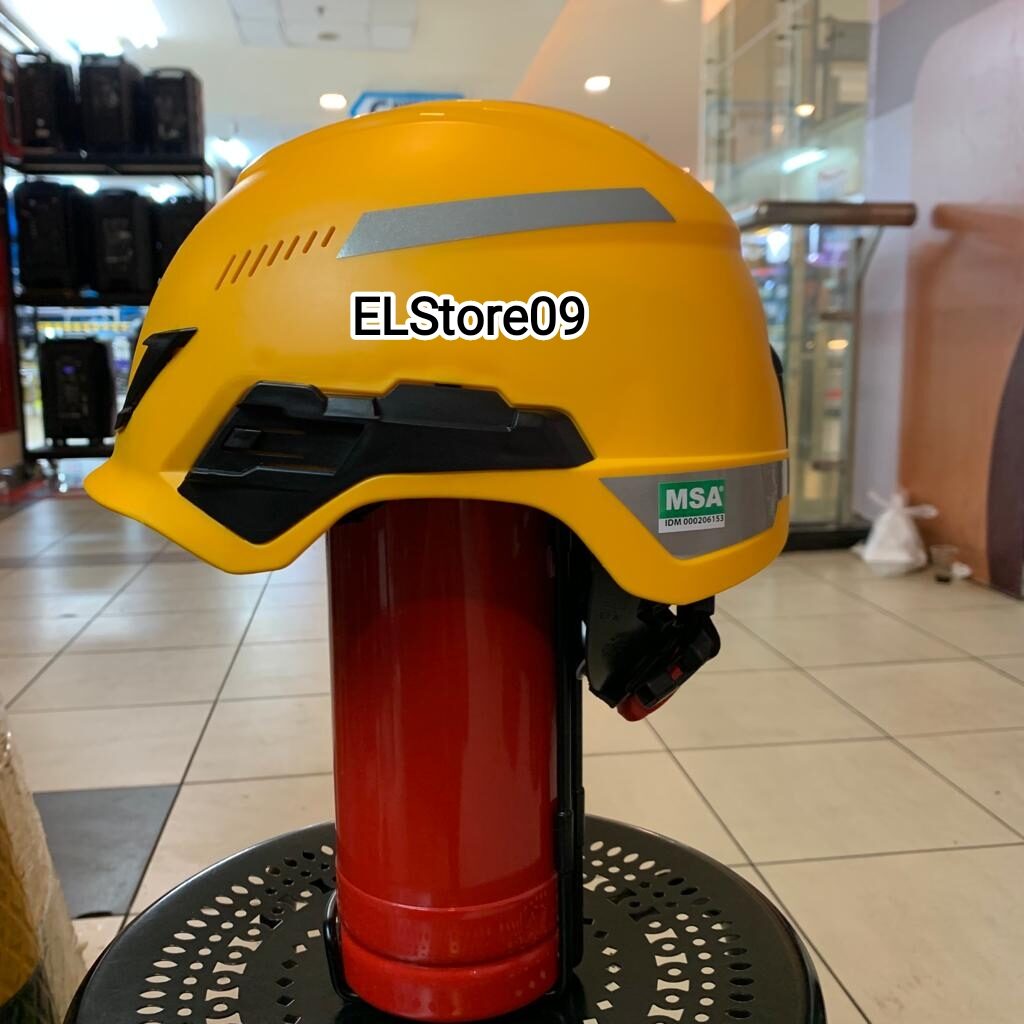Helm MSA V-Gard H1 Safety Helmet Trivent Lokal Fastrack SNI Kuning ...