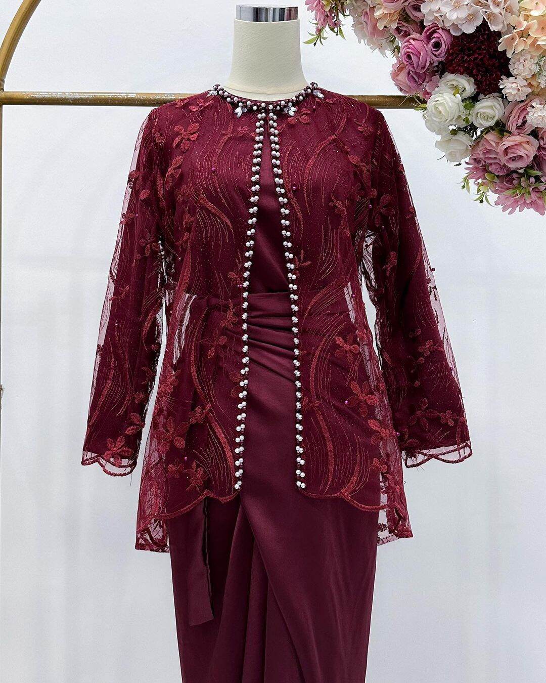 One Set Renata Payet - Baju One Set Kondangan Mewah Dress Wisuda Elegan ...