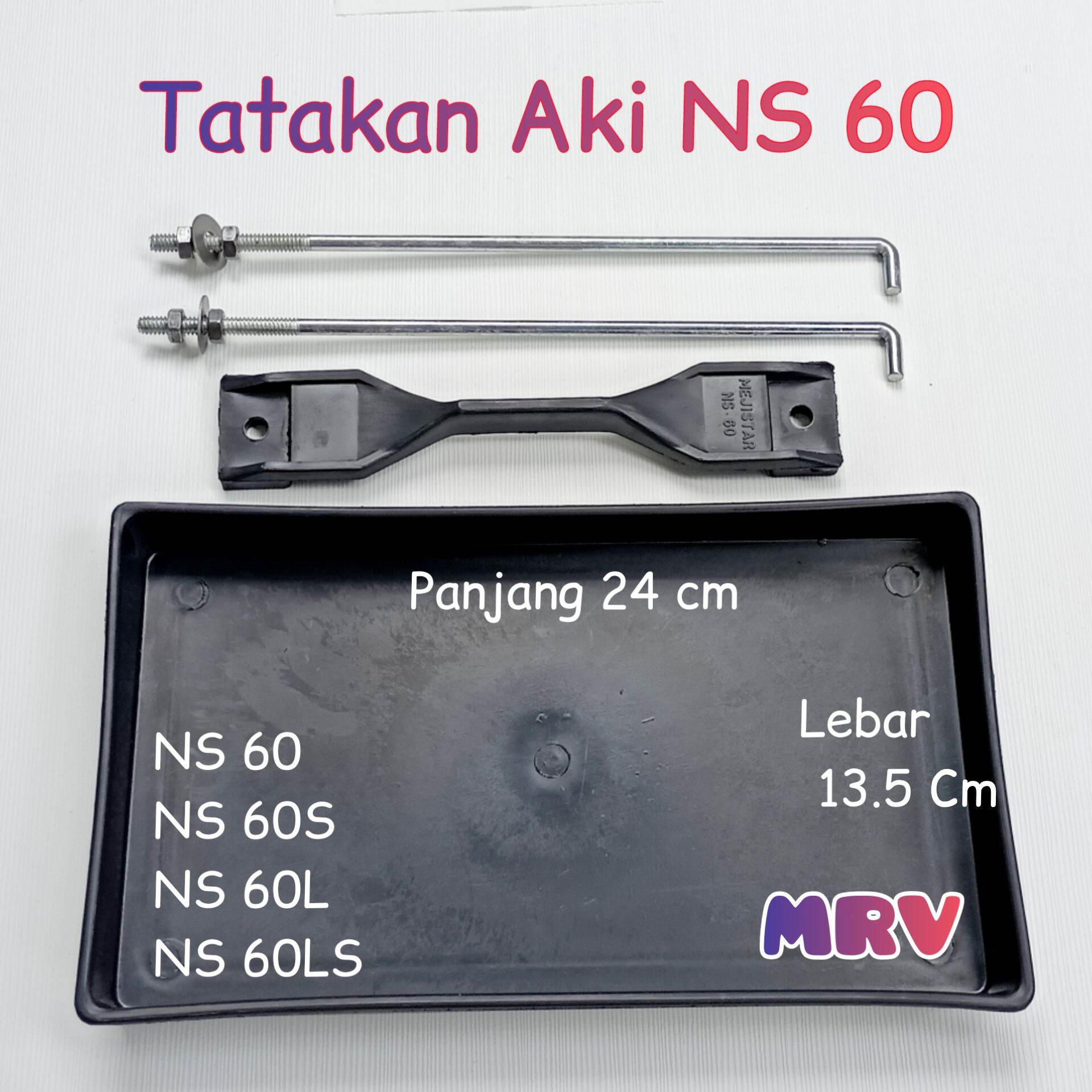 Tatakan / Dudukan Aki dan Breket Accu Universal NS40/NS60/N50/N70 ...