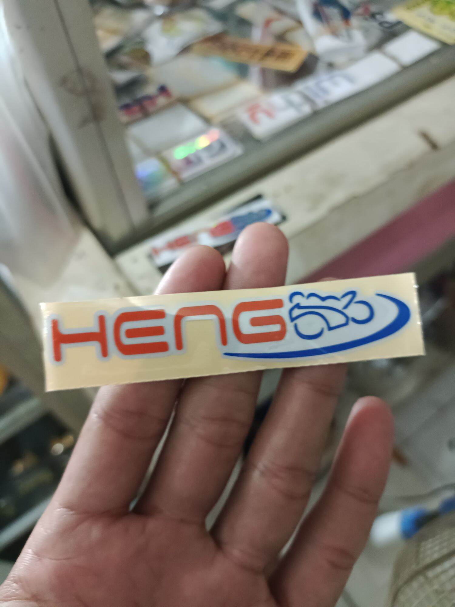 satuan sticker heng cuting putih khas dan hologram speedhunter | Lazada ...