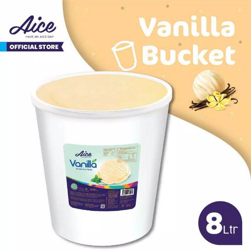 Aice Es krim rasa vanilla kemasan ember 8 liter | Lazada Indonesia