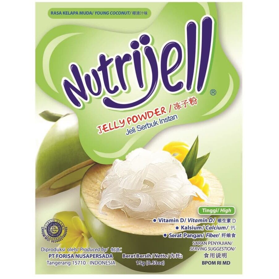Nutrijell jelly rasa kelapa muda kemasan 15 gram | Lazada Indonesia