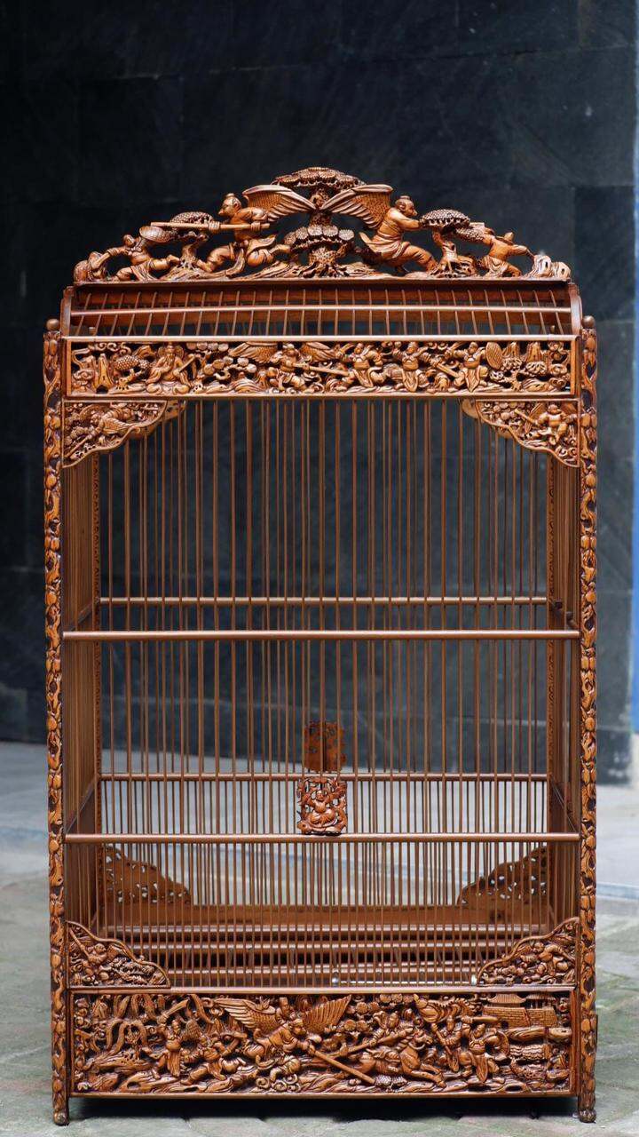sangkar kotak, sangkar ukir, sangkar kacer, sangkar cucak ijo | Lazada ...