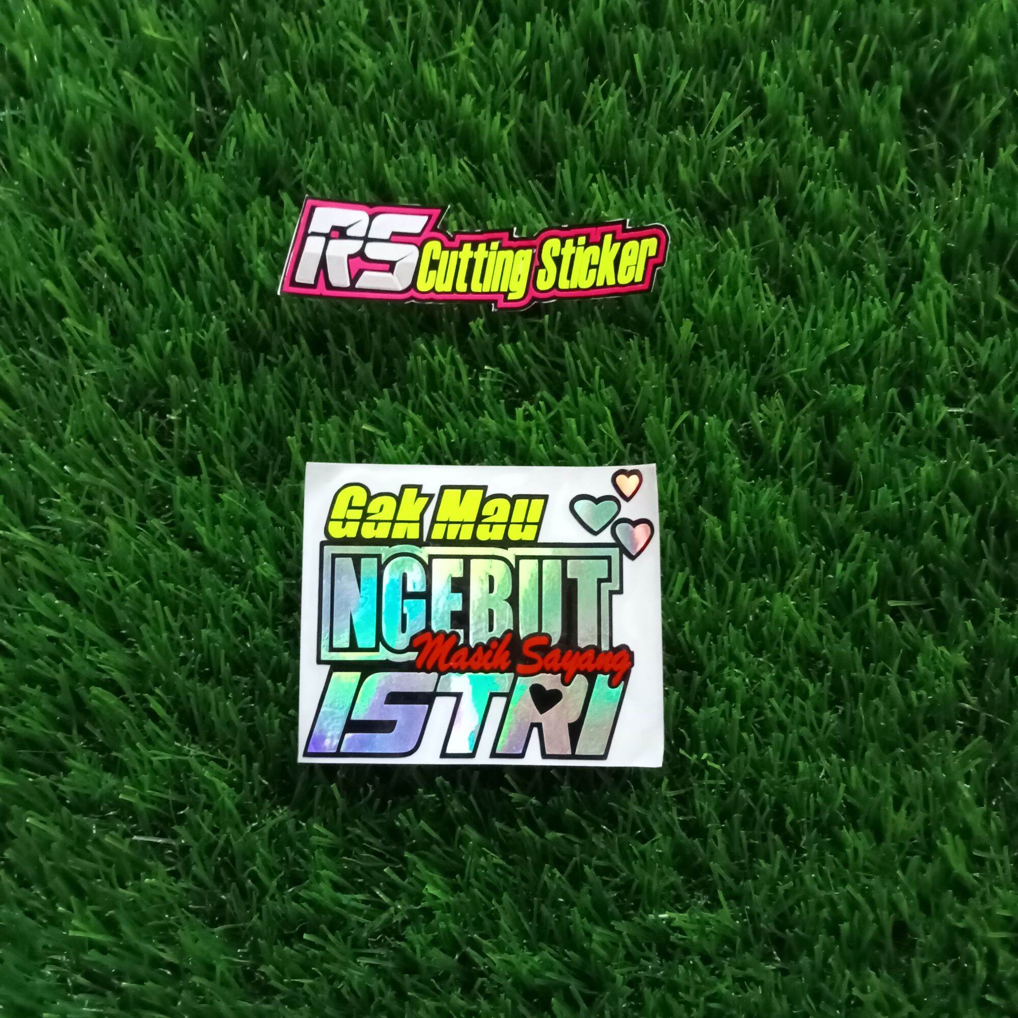 sticker kata-kata gak mau ngebut sticker cutting | Lazada Indonesia