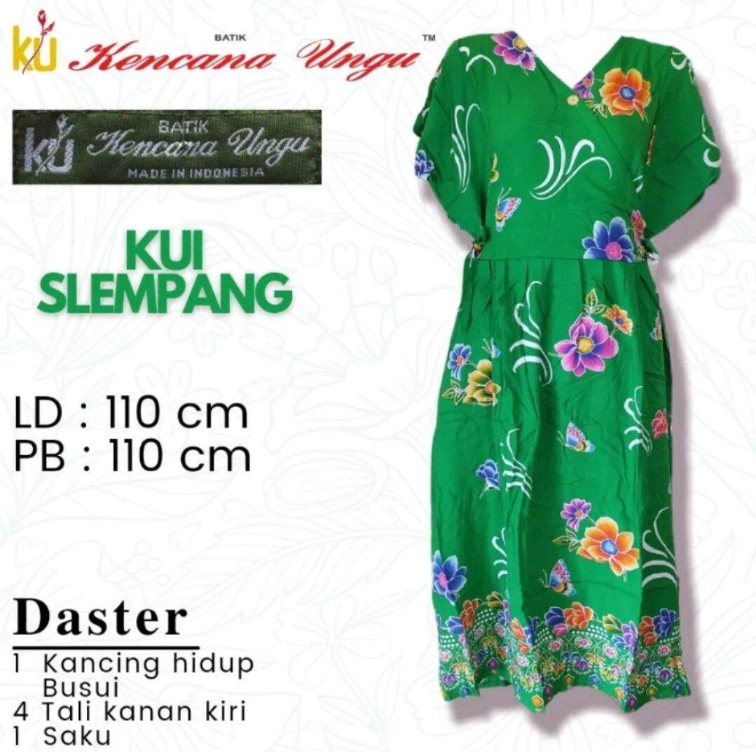 Fashion Daster Batik Kencana Ungu Ds Slempang Kui Label Hijau SL ...