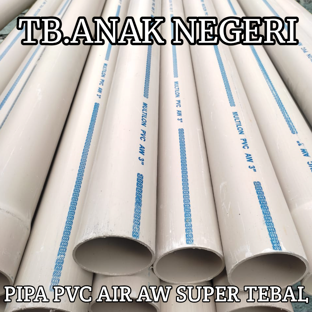 PIPA PVC air super tebal AW 3 inch setengah meter 1 meter | Lazada ...