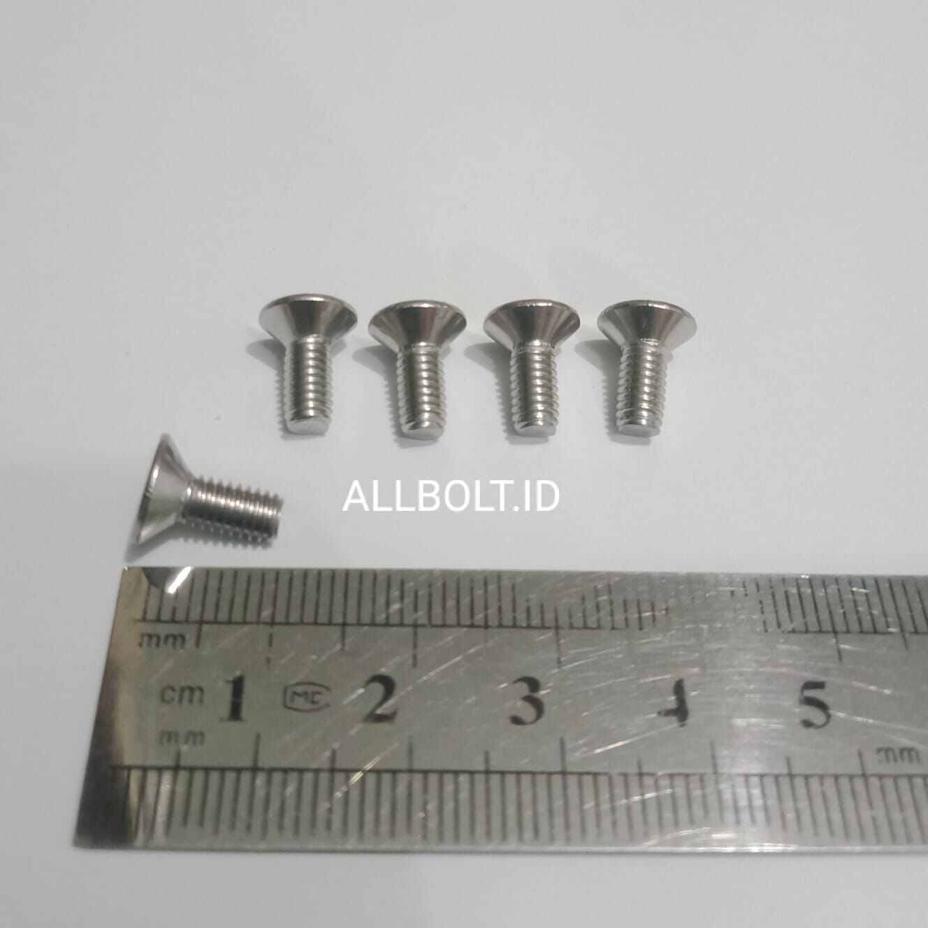 Baut JF stainless baut 7/4mm x 10mm isi 5biji | Lazada Indonesia