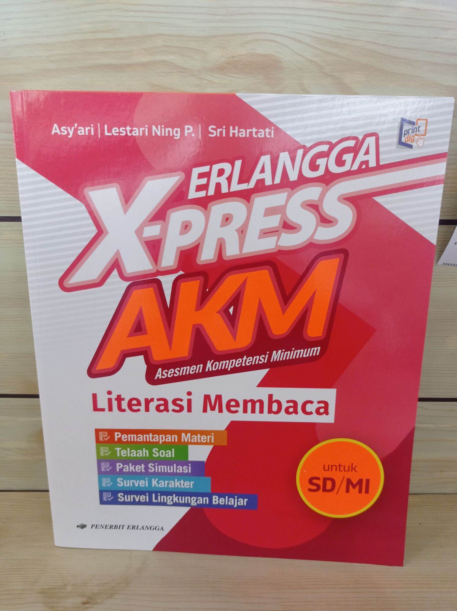 ERLANGGA X-PRESS AKM NUMERASI DAN LITERASI MEMBACA UNTUK SD/MI 2022 | Lazada Indonesia
