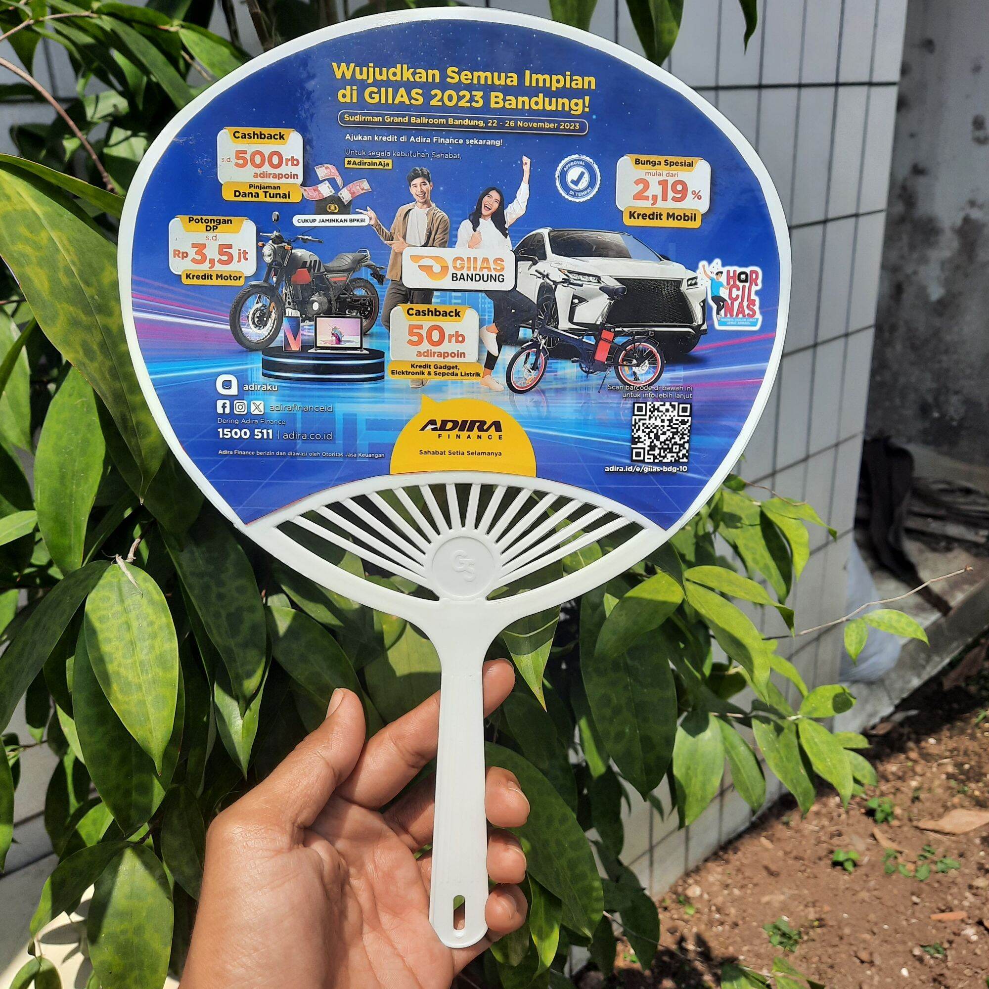 Kipas Kerang Promosi custom logo nama foto sehingga membuat usahamu ...