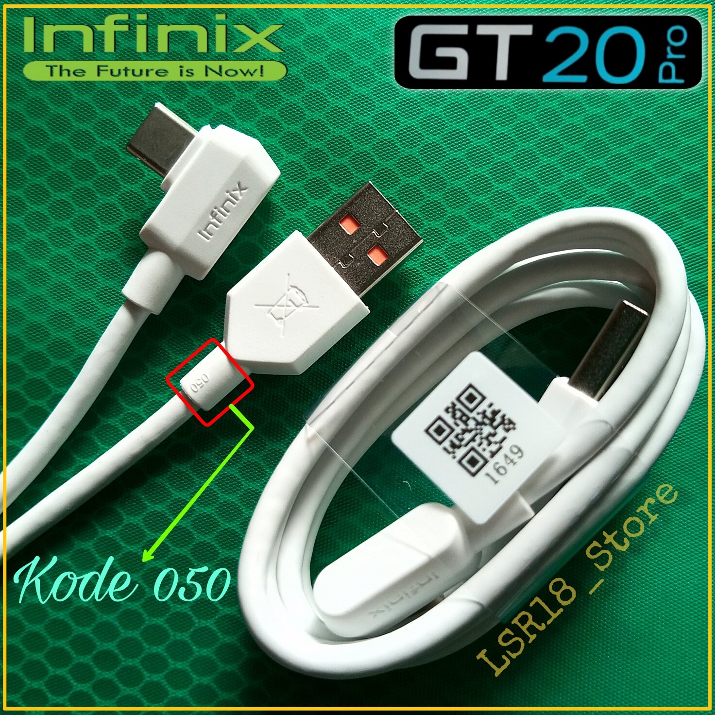 [KODE 050] Kabel Data INFINIX GT 20 Pro Original 45 Watt (Kabel L ...