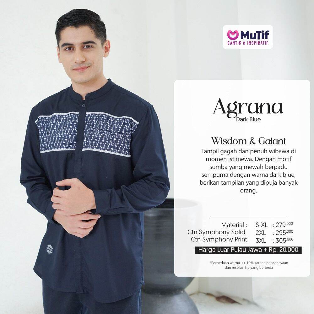 SARIMBIT MUTIF ASHA AGRANA DARK BLUE | Lazada Indonesia