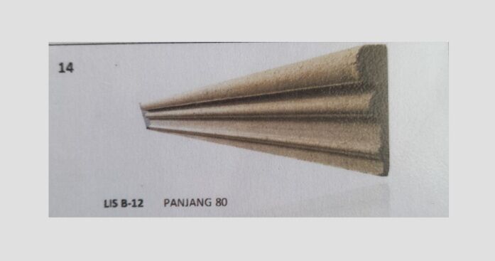 Lis/batu alam/Lis profil/Lis plafon/Lis dinding/Lis b-12 panjang 80cm | Lazada Indonesia