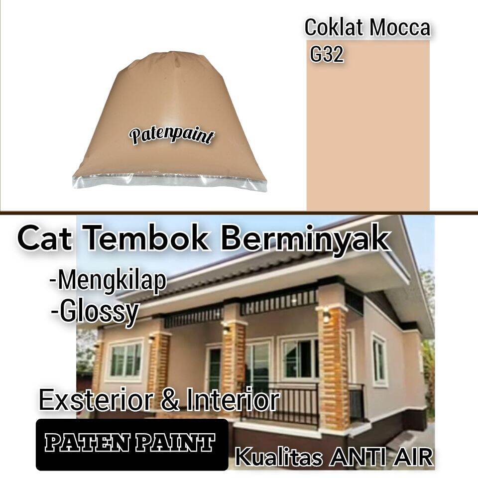 cat tembok warna coklat muda / cat tembok 1 kg / cat tembok 5 kg promo ...