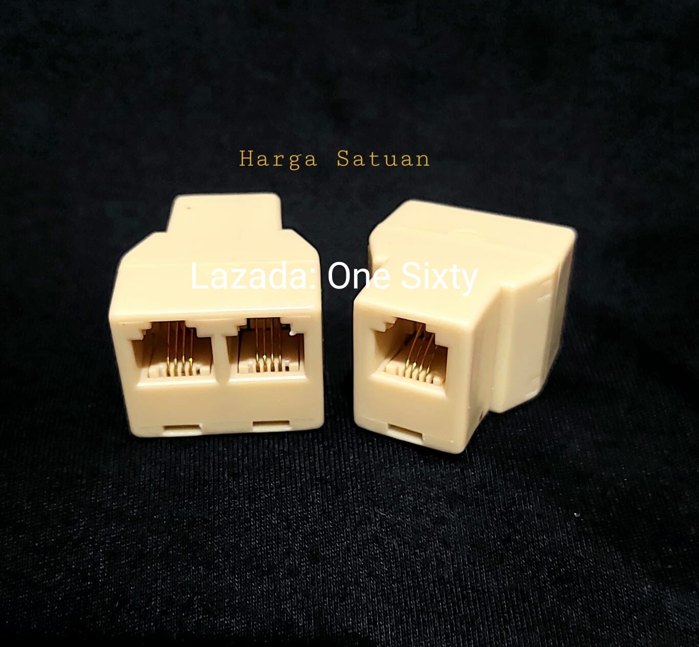 Barrel RJ11 Connector 1-2 Lubang Splitter Sambungan Kabel Telepon Konektor 2 Lubang | Lazada ...