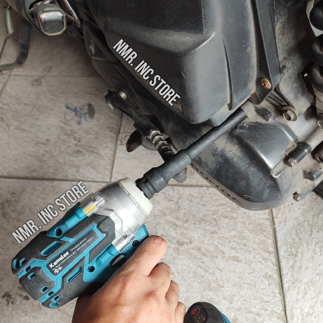 Paket Set Komplit Mata Kunci Shock Extra Panjang Impact 16pcs 7-24mm Drive 1/2", Pas Sok Socket ...