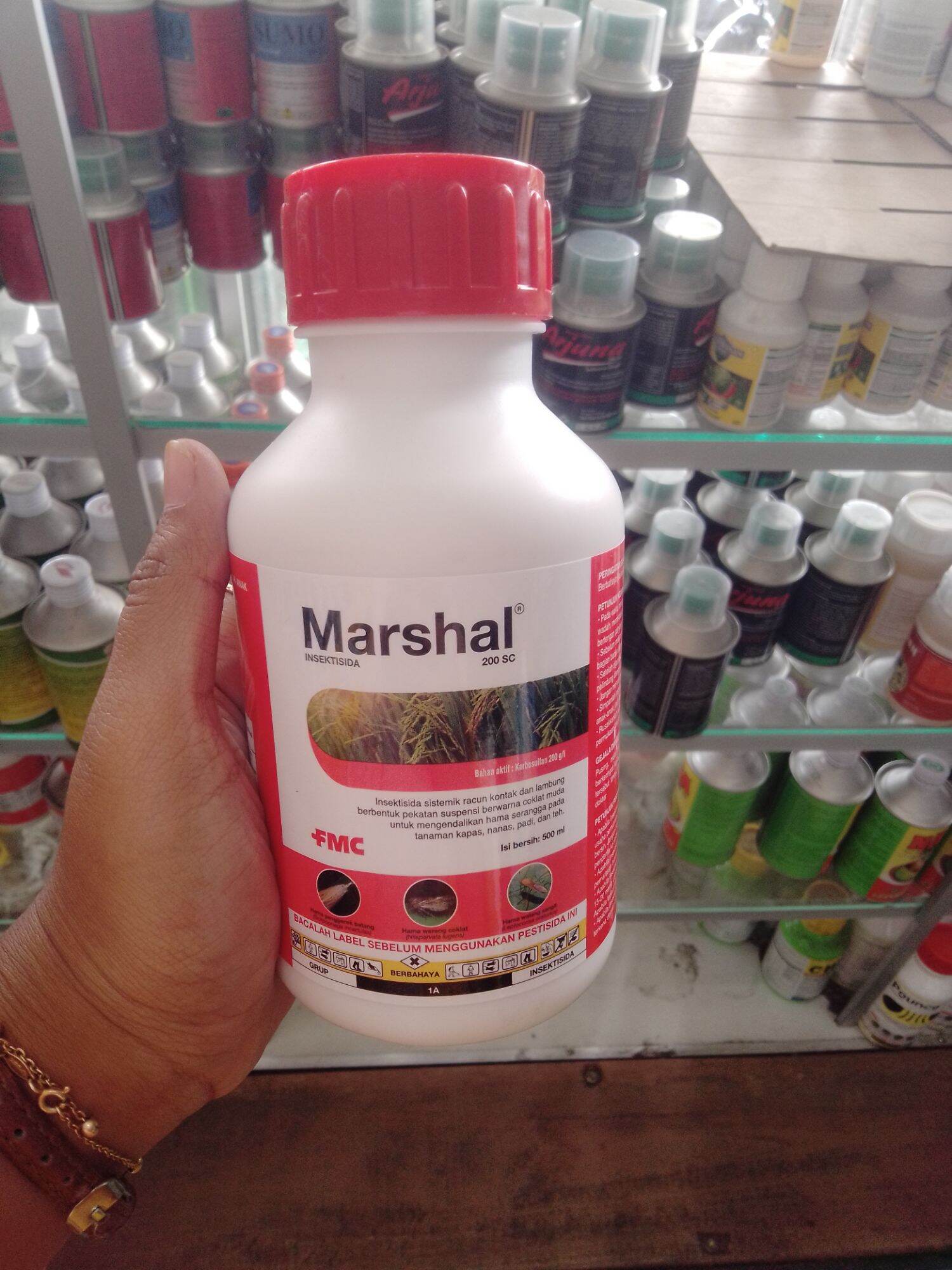 Marshal 200sc 500ml insektisida pestisida Obat pertanian dan obat sawah ...