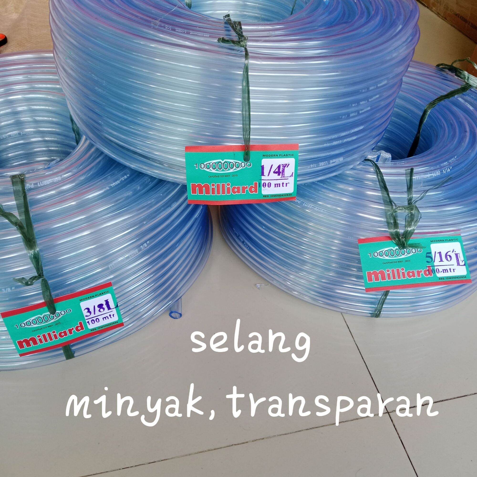 Selang Minyak Solar Bening Millard Ukuran 1/4, 5/16, 3/8 , Harga 1 ...