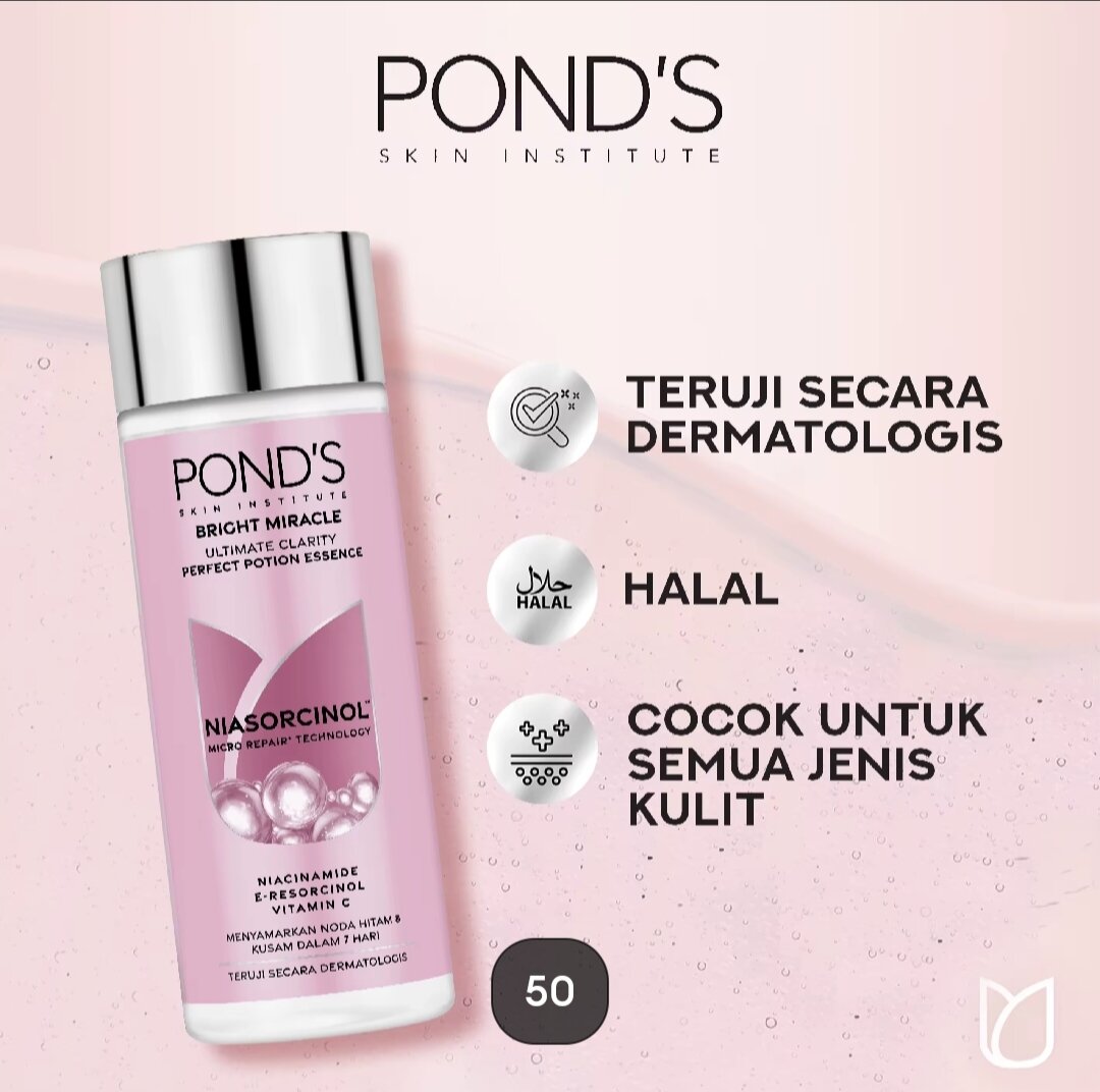 POND'S BRIGHT MIRACLE ULTIMATE CLARITY PERFECT POTION ESSENCE 50.ML ...