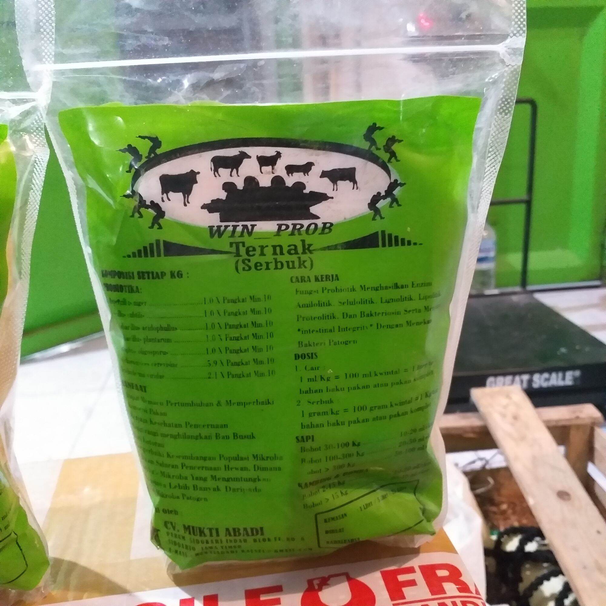 win prob serbuk probiotik ternak 1 kg | Lazada Indonesia